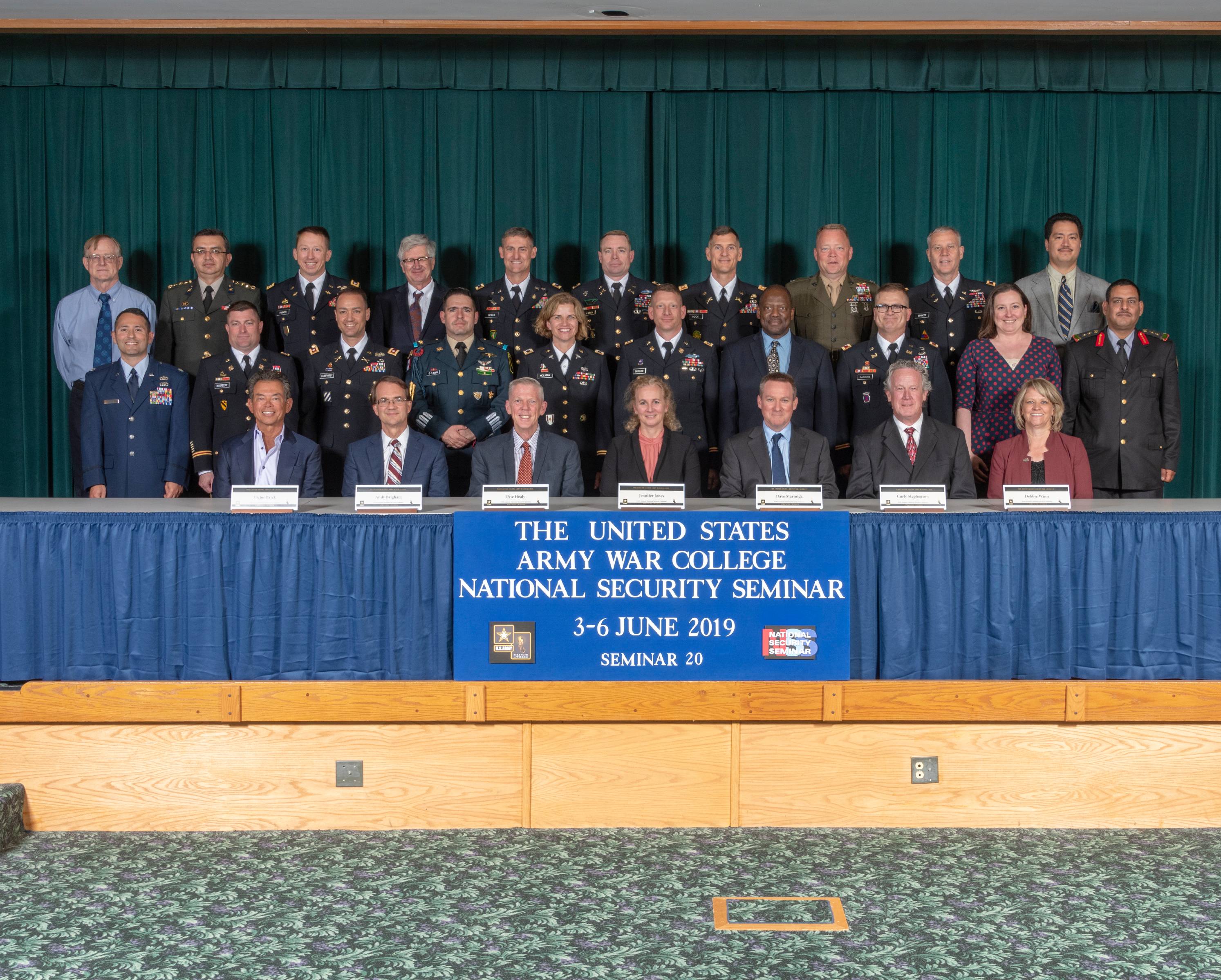 National Security Seminar, U.S. Army War College 2019